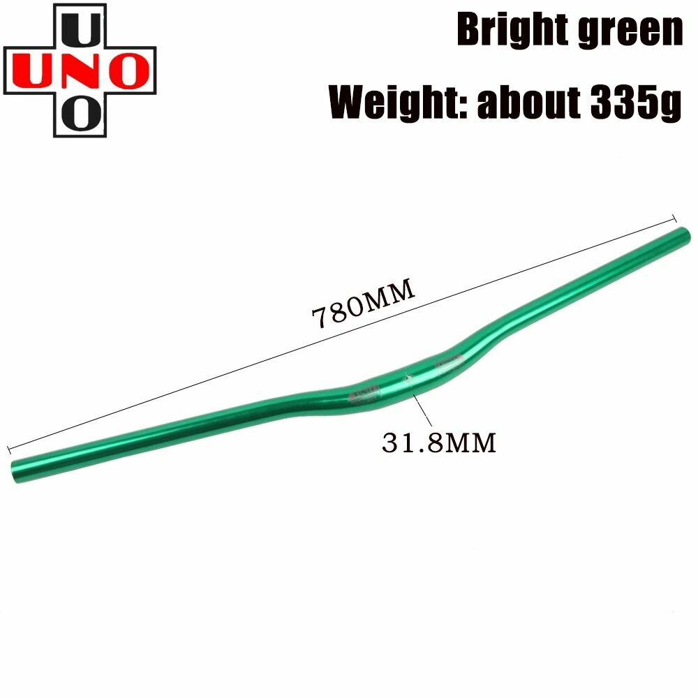 Руль UNO Ultra Light Color 31.8 калибра, яркий, 740/780 мм, для горного велосипеда, горизонтальная модификация