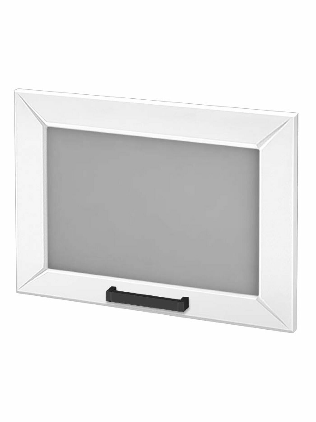 Кухонный фасад Ф-84 холст белый (Альфа) Huge Mebel. Ширина 496 Высота 354. Кухонные фасады