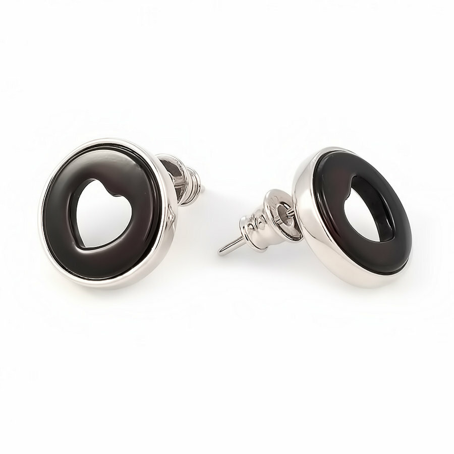 Серьги, серебро, 925 проба, янтарь