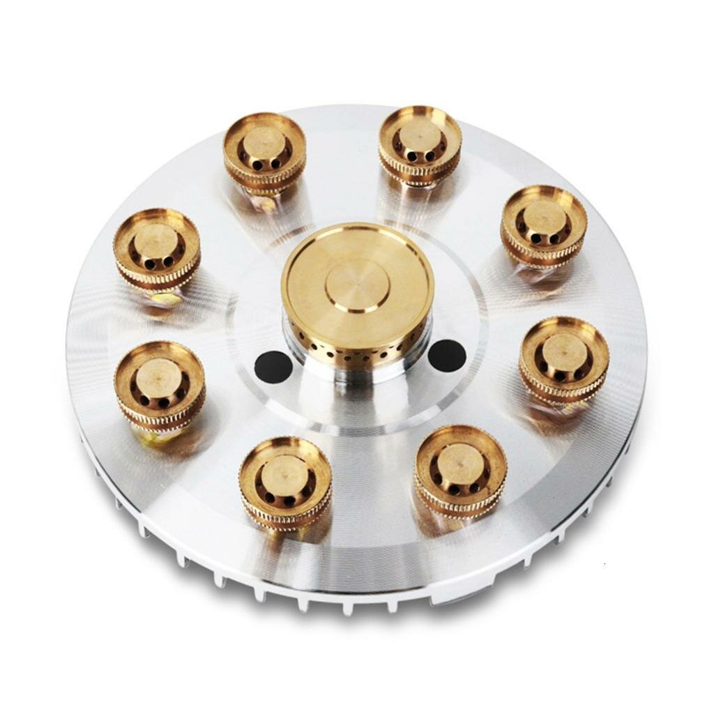 Девятисекционный газовый рассекатель пламени, серебро