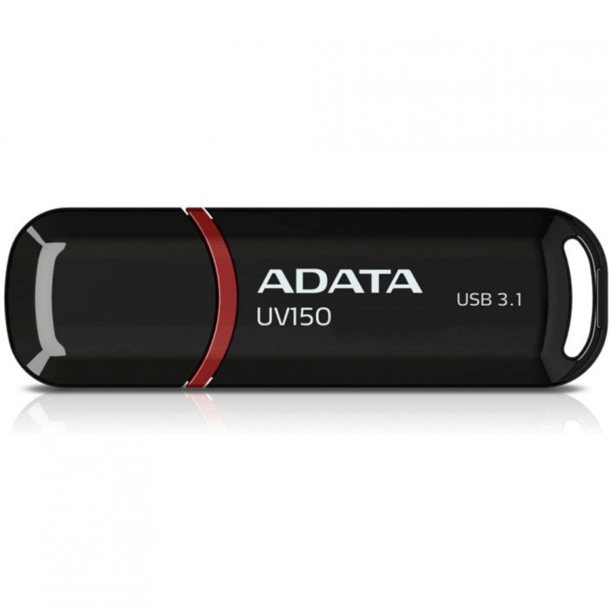Флеш-накопитель ADATA UV150, с колпачком, USB 3.2, 128ГБ, черный