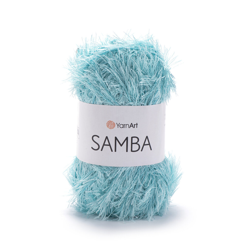 Пряжа для вязания YarnArt Samba 22 светлая бирюза 100 гр/150 м 100% полиэстер