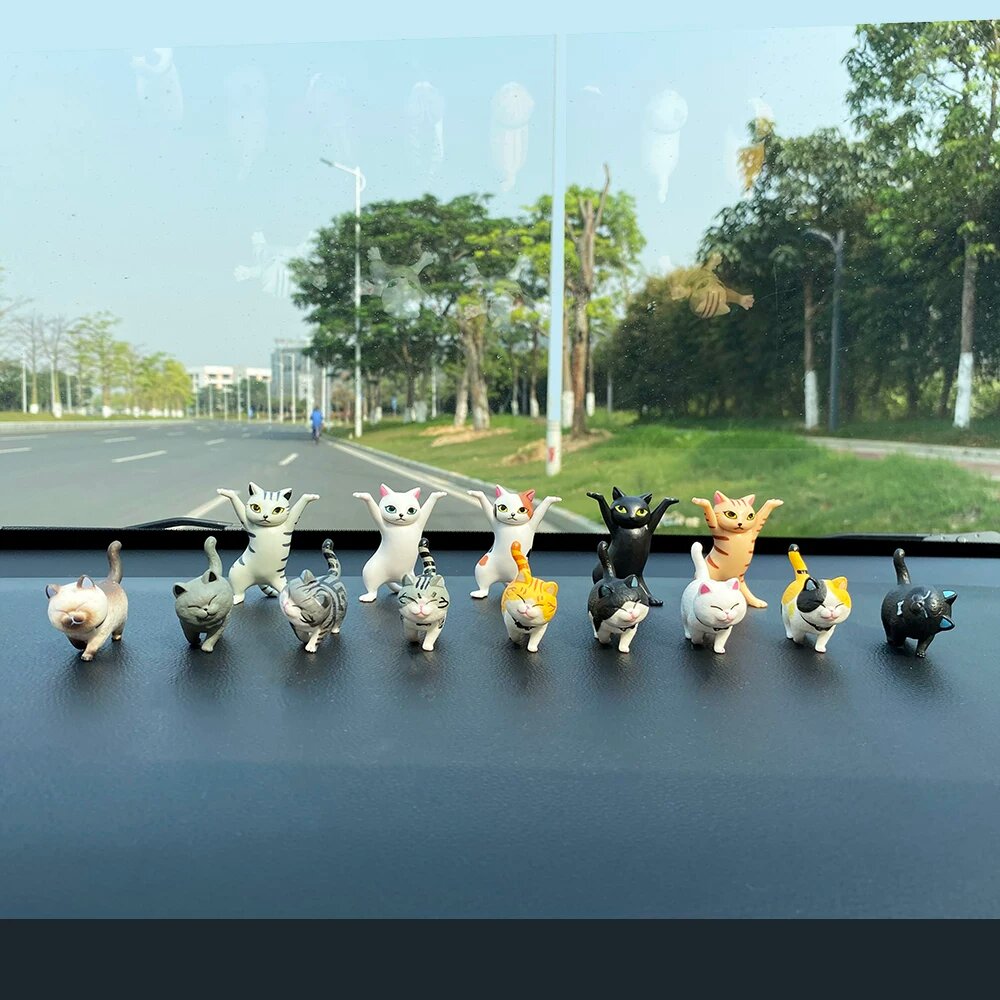 Автомобильные украшения для котят, милый популярный очаровательный держатель для ручек с котом, украшение в виде