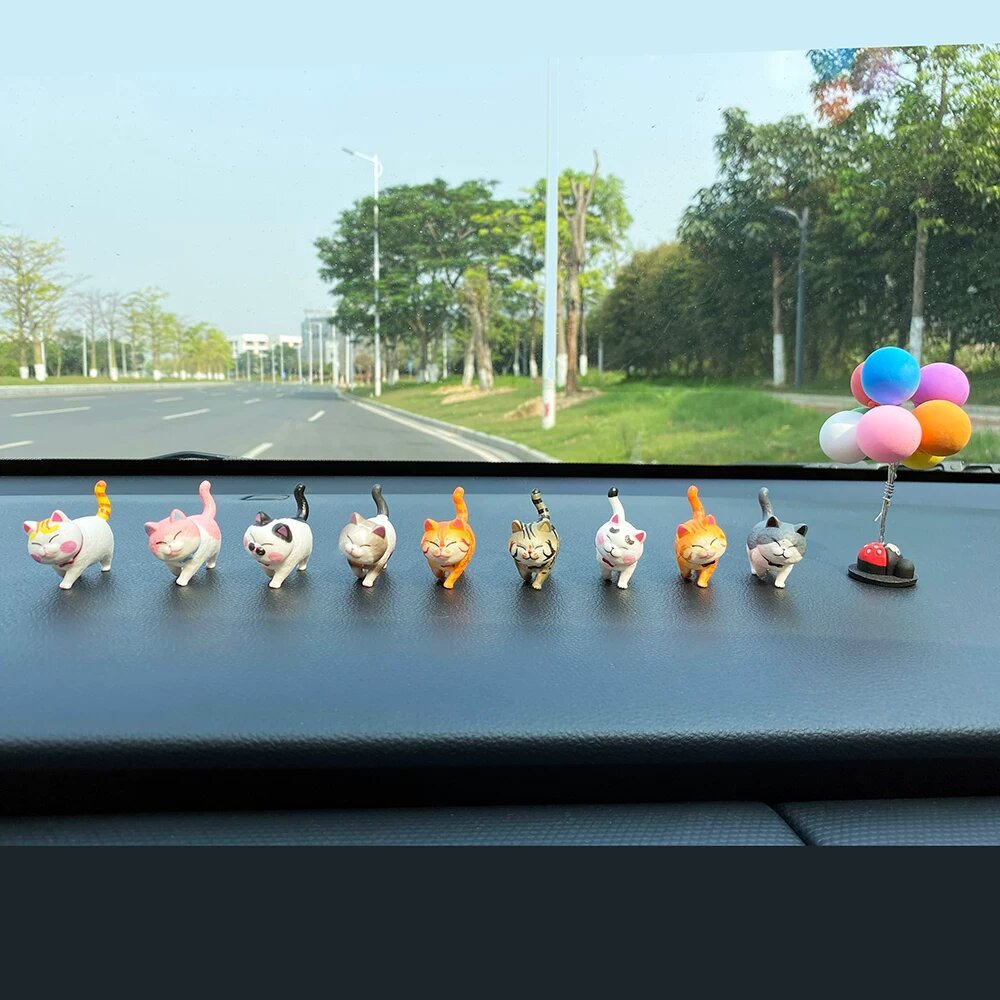 Автомобильные украшения для котят, милый популярный очаровательный держатель для ручек с котом, украшение в виде