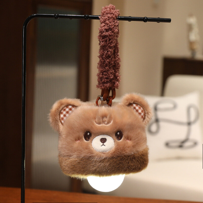 Милый светящийся плюшевый брелок-подвеска в виде животного, перезаряжаемый ночник, украшение для сумки, плюшевая игрушка, подарок для детей.