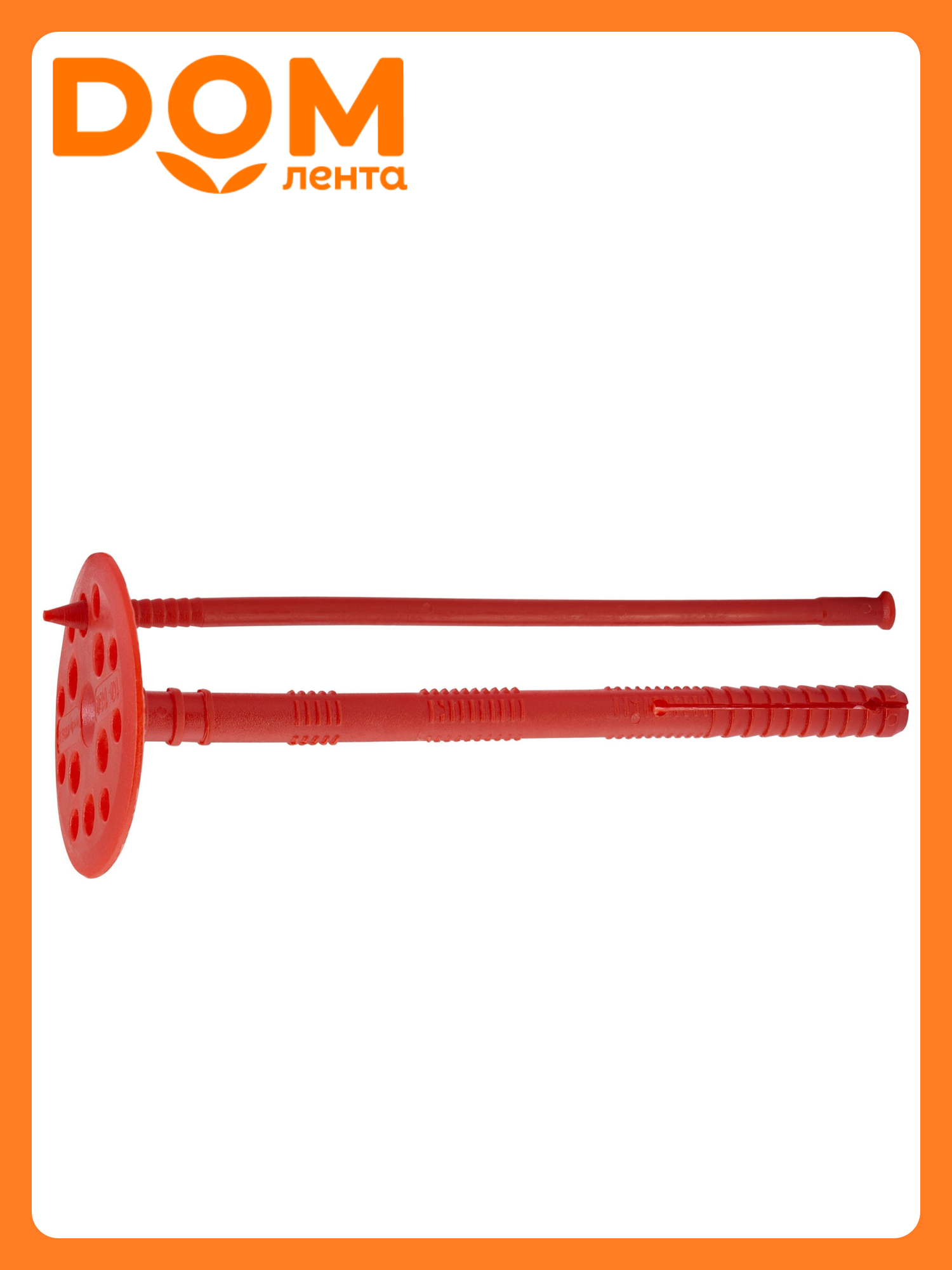 Дюбель-гвоздь Tech-KREP IZO, тарельчатый, полипропилен, 10x160мм, 50шт