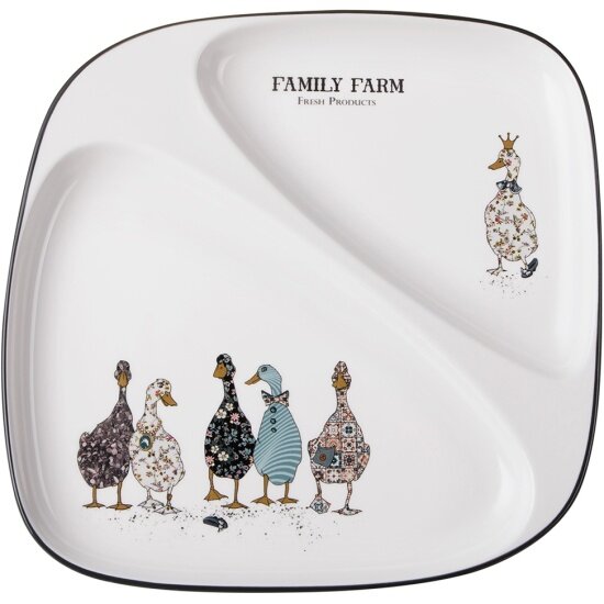 Тарелка обеденная Lefard "Family Farm" 2 Секции 26*2,5 См 263-1418