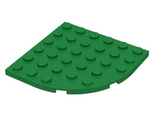 Деталь Lego 6003 Plate, Round Corner 6 x 6