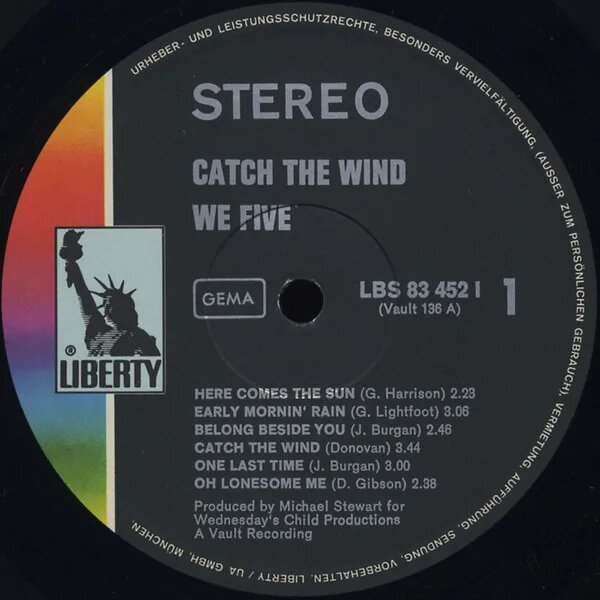 We Five - Catch The Wind EX — фото 1