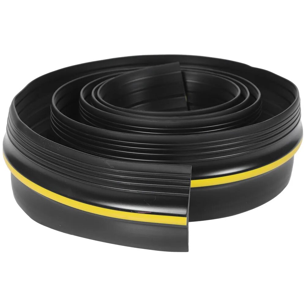 Резиновая уплотнительная лента для дверного порога гаража, черная, 3 метра