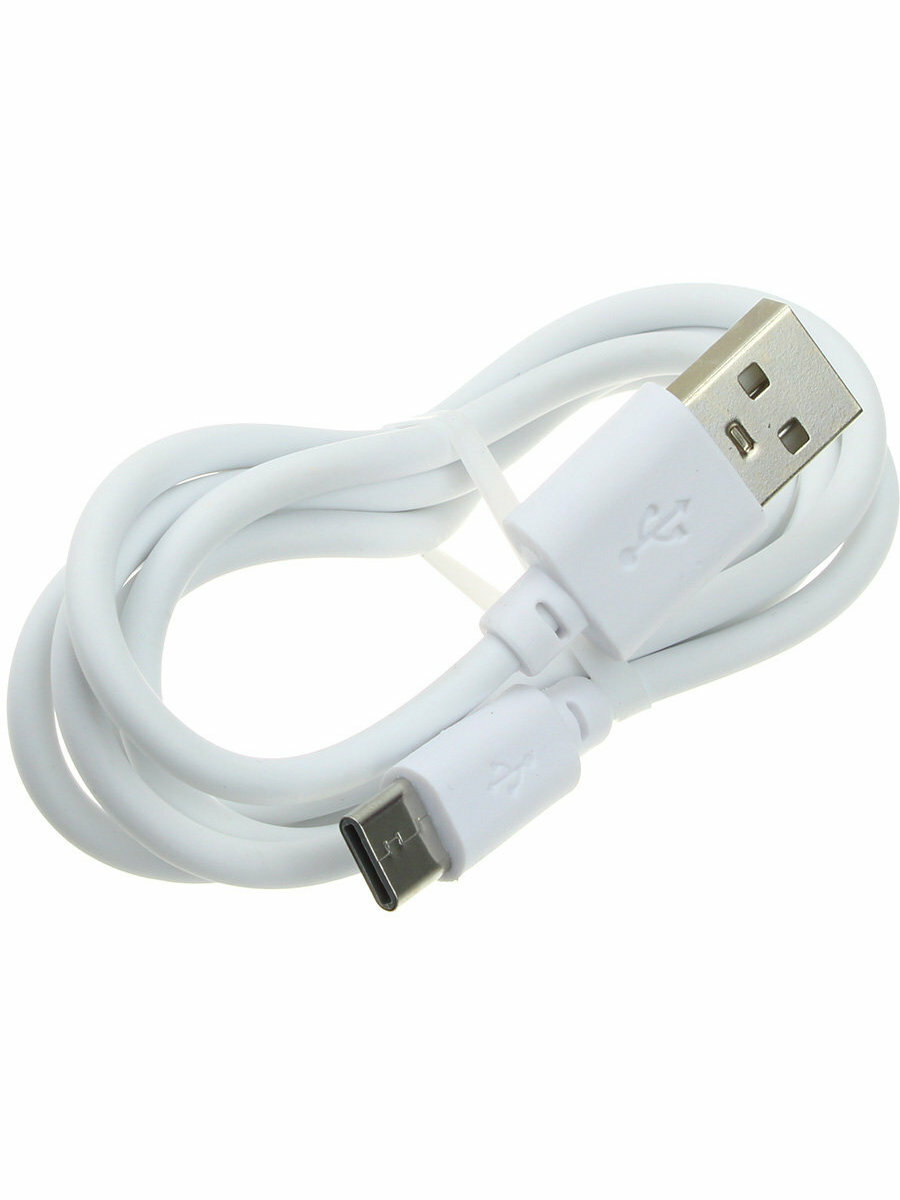 Шнур USB A-USB Type C 1м OD4.0/ROHS/медь 2А, для зарядки, белый