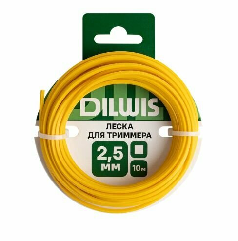 Леска DILWIS 2.5 мм 10 м цвет желтый