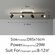 Потолочный светодиодный светильник LED, 4 лампы, черный/золотой, 85x16 см