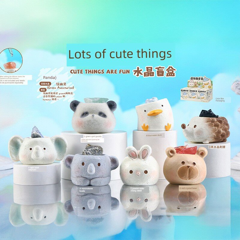 Коллекционная фигурка Cat PAL Crystal Blind Box 2025: Новинка, милый зверёк Little Bean Ding, популярный подарок и