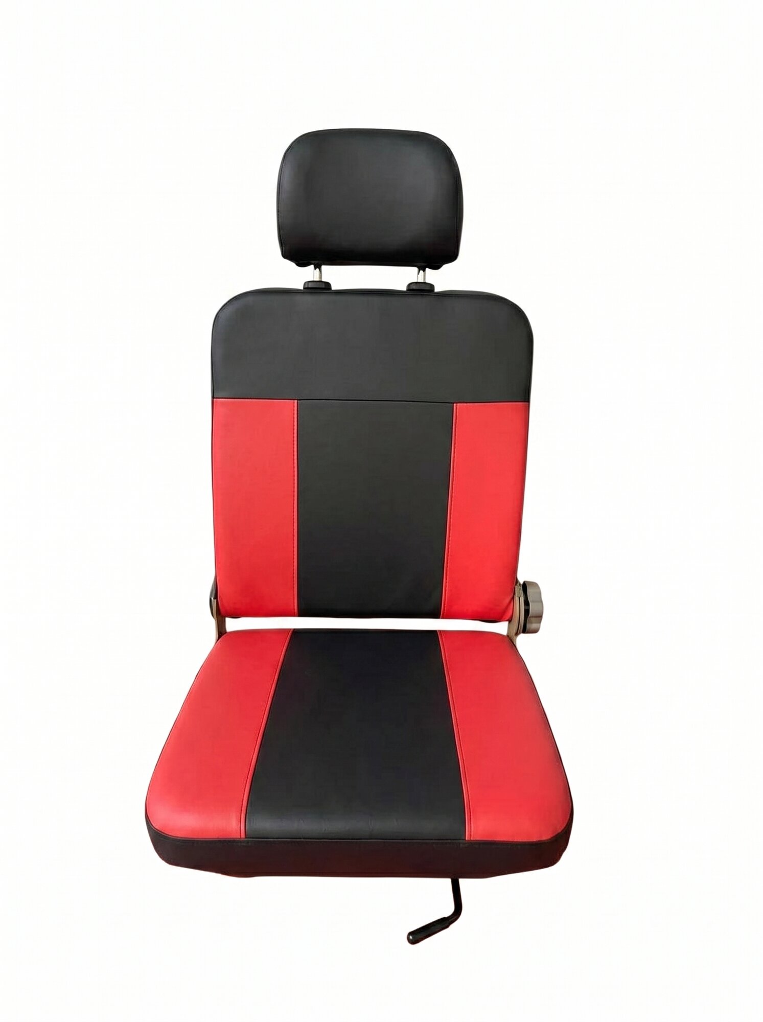 Сиденье Svendsen "Pro Adjustable", кожа/трикотаж, универсальное, регулируемое, красно-чёрное