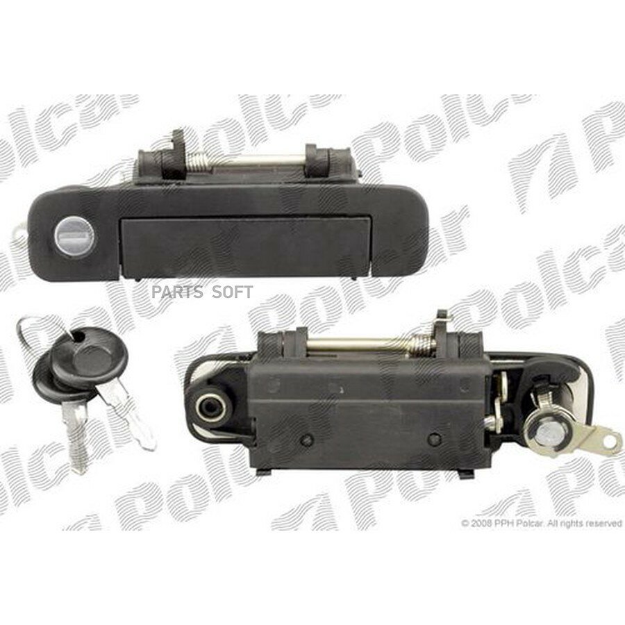 Ручка внешняя передняя Audi 80, 100 (R) от официального дистрибьютора, POLCAR, артикул 1307Z42