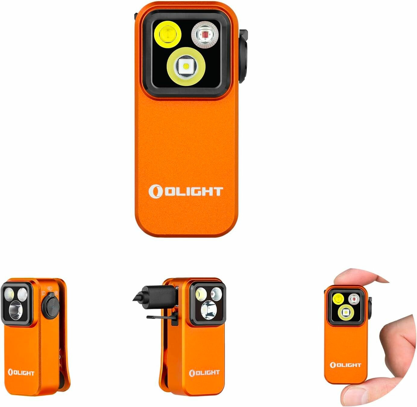 Фонарь OLIGHT Oclip Pro EDC, накладной фонарь, перезаряжаемый, 500 люмен, три режима освещения, зарядка Type-C, магнитный фонарь