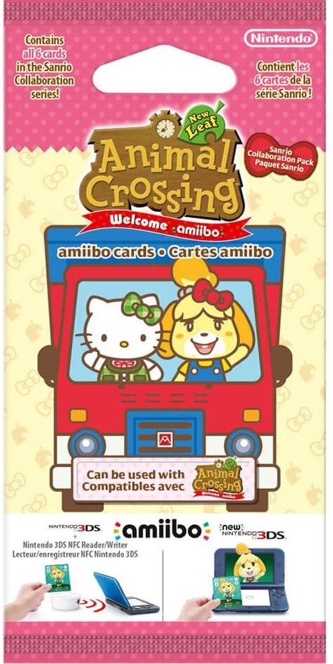 Карты Animal Crossing: New Leaf + Sanrio amiibo Cards Pack [3DS, английская версия]