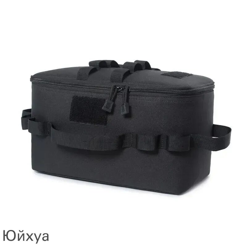 Сумка для кемпинга из оксфорда 600D, армейский зеленый/хаки/черный, с сетчатым карманом и внешними лямками