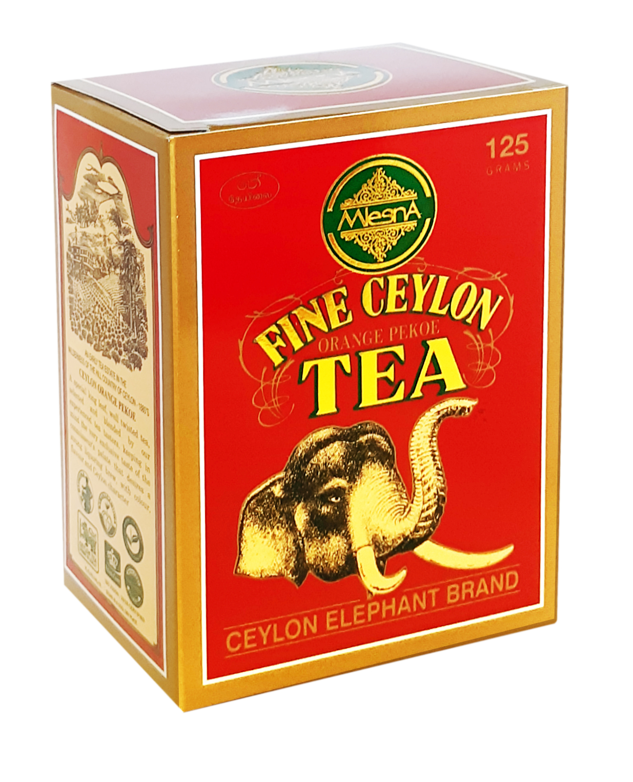Чай черный крупнолистовой Fine Ceylon Tea (Красный слон) , 125 г, Шри-Ланка