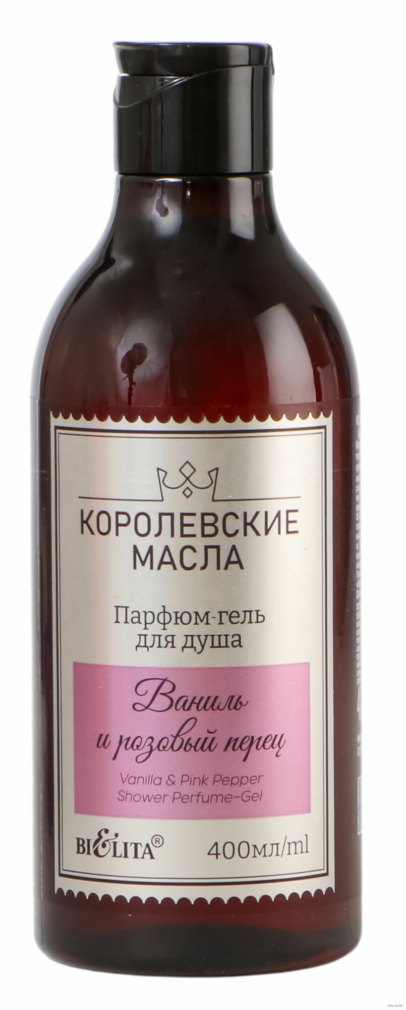 Белита - Витекс, Парфюм-гель для душа Ваниль и розовый перец, 400 мл.