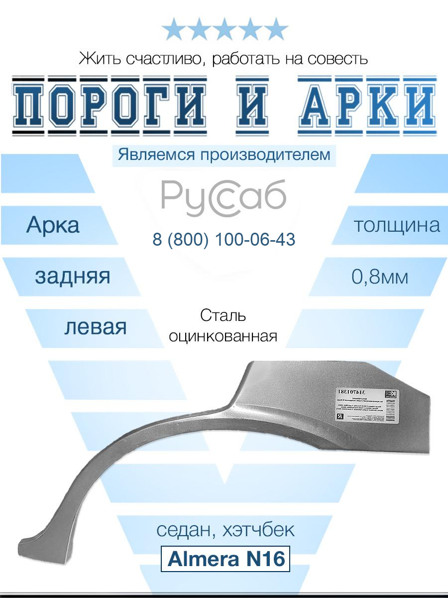 Арка левая для Nissan Almera 2000-2013