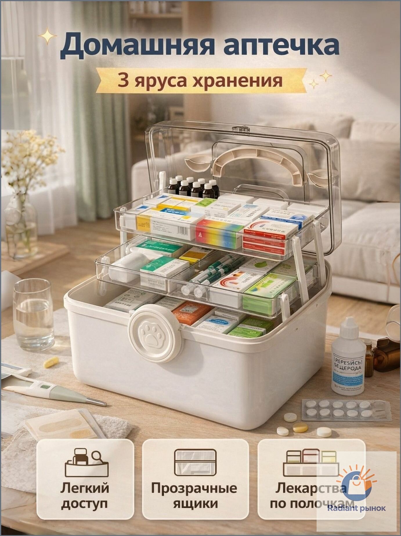 Кофр для хранения вещей, 25 см х 15 см