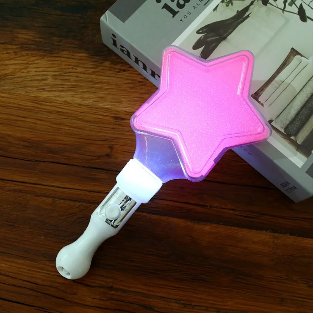 Светящаяся палочка Star Heart LED: миниатюрная, многоразовая, для концертов, светящаяся палочка-фонарик, светящиеся стержни для вечеринок, реквизит для световых шоу
