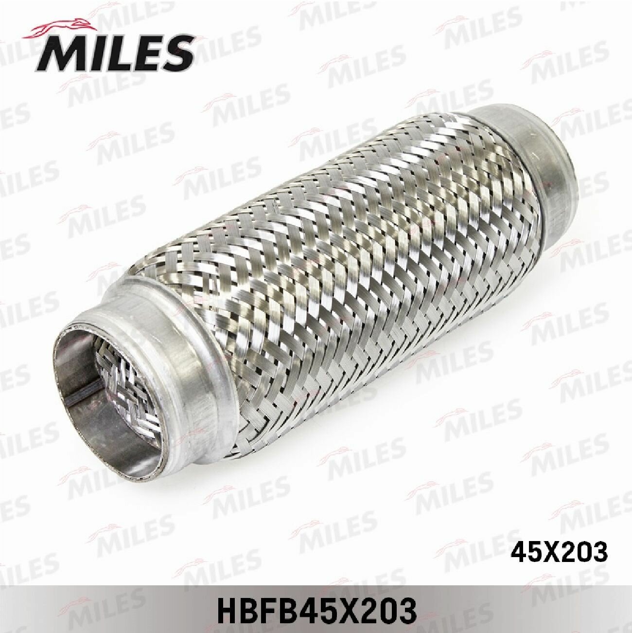 Труба гофрированная с внутренним плетением 45X203, MILES HBFB45X203