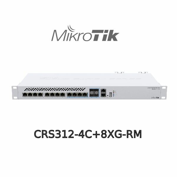 Маршрутизатор MikroTik CRS312-4C+8XG-RM