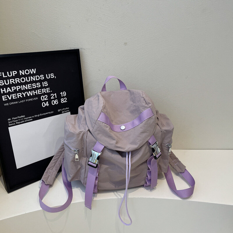 Рюкзак для студенток колледжа, рюкзак LU Lulu Wunderlust 14L с верхним клапаном, вместительный дорожный рюкзак.