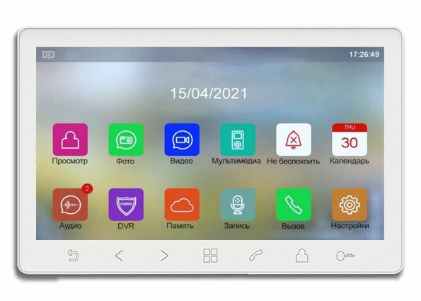 Prime HD SE (белый) Tantos многофункциональный монитор цветного видеодомофона 7 дюймов