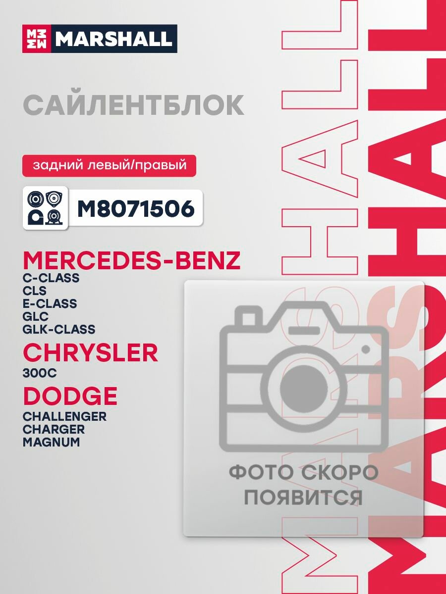 Сайлентблок задний Chrysler Крайслер 300C, Dodge Додж CHALLENGER, CHARGER, MAGNUM, Mercedes-Benz Мерседес C-CLASS, CLS, E-CLASS, GLC, GLK-CLASS 2043520565