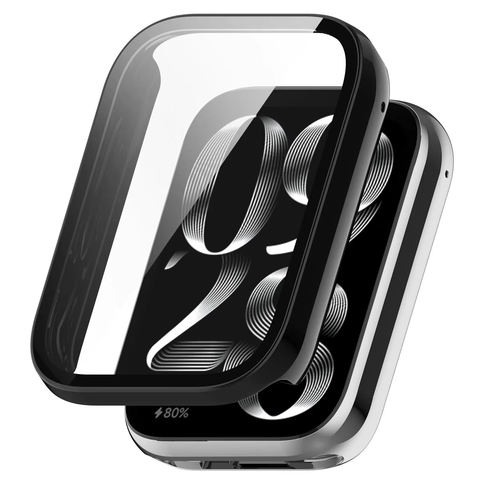 Чехол OUIO для Xiaomi Smart Band 10 Pro, черный