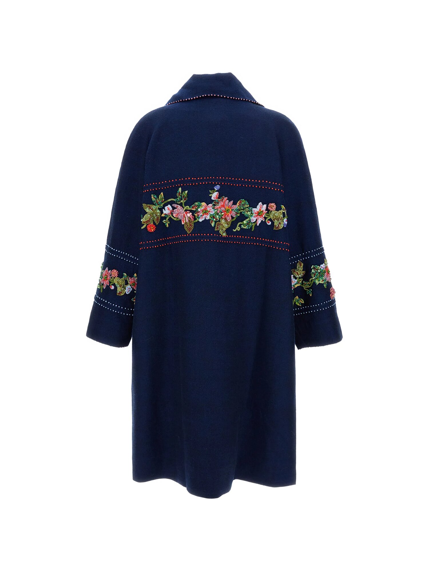 Пальто Pero Embroidered double-breasted coat, размер 36, синий — фото 1