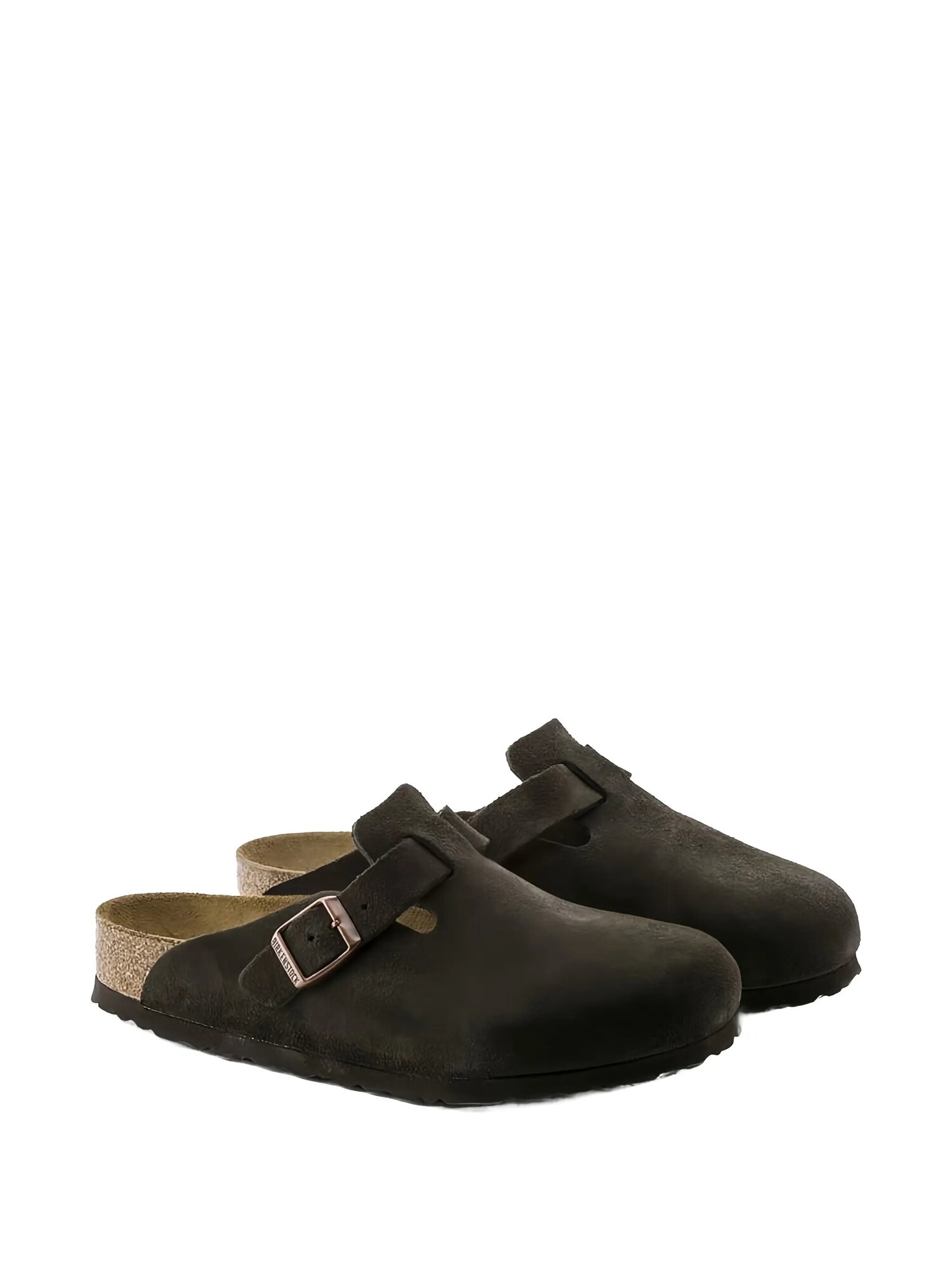 Мюли Birkenstock Boston suede mules, размер 45 EU, коричневый — фото 1