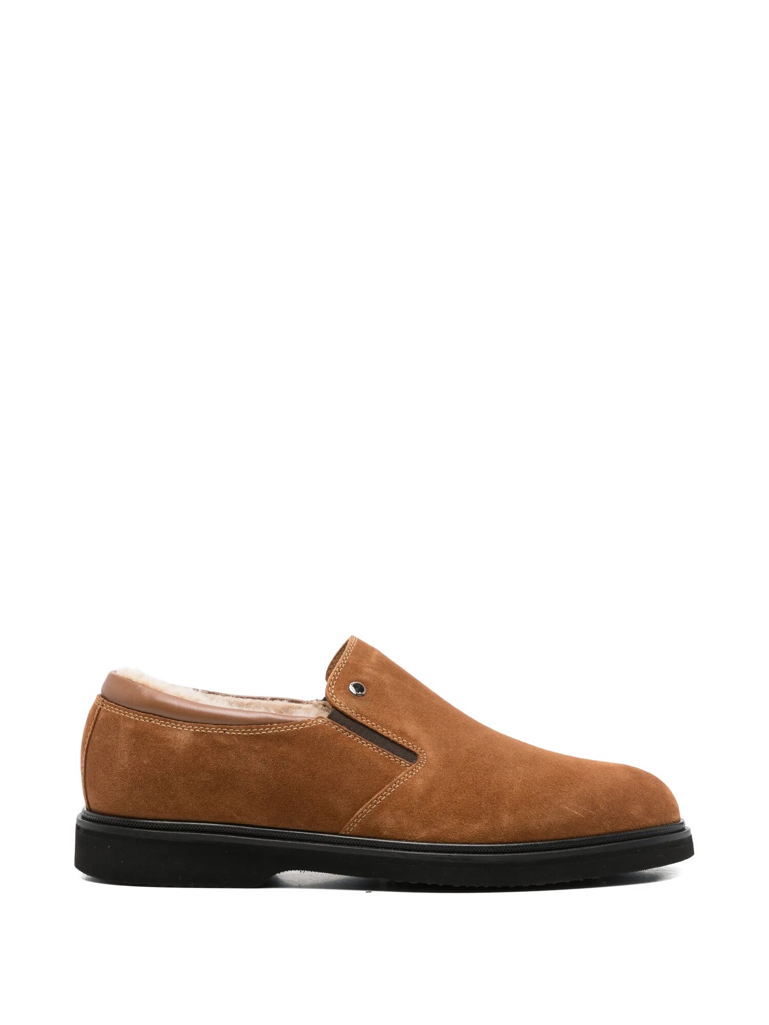 Лоферы  Shearling-lined suede loafers