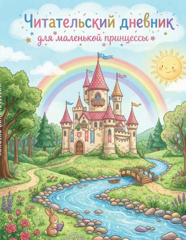 Бомбора Читательский дневник для начальных классов. Сказочный замок 32 л, цветной блок, 2026 г