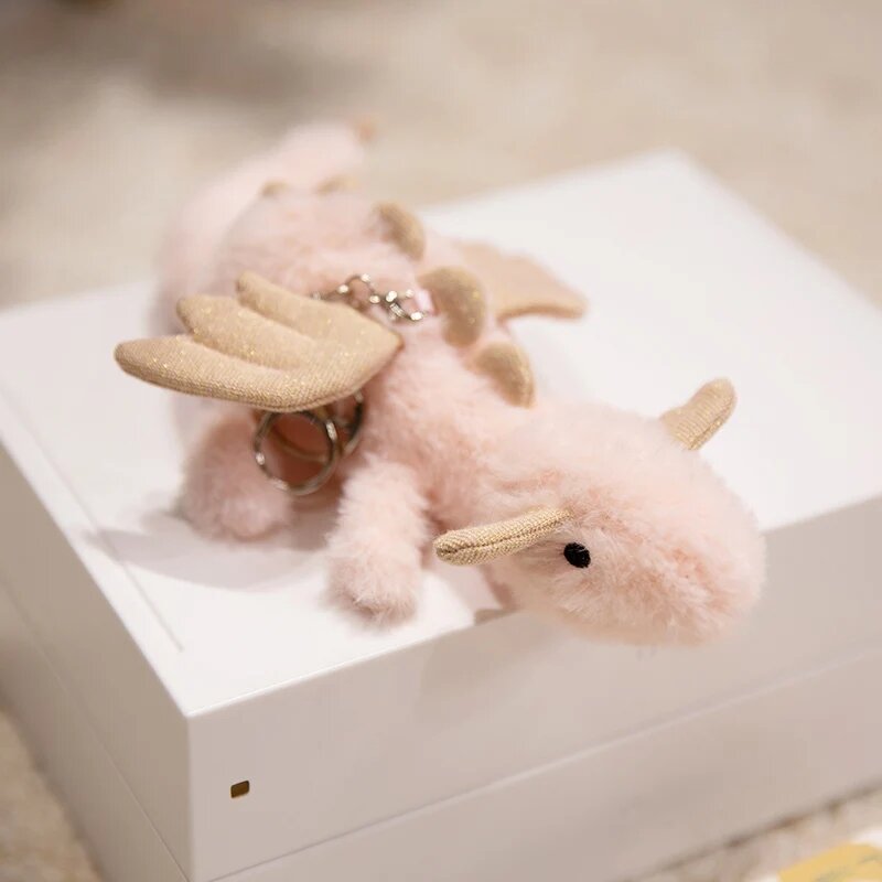JELLYCAT Плюшевый брелок Медведь Розовый, pink dragon