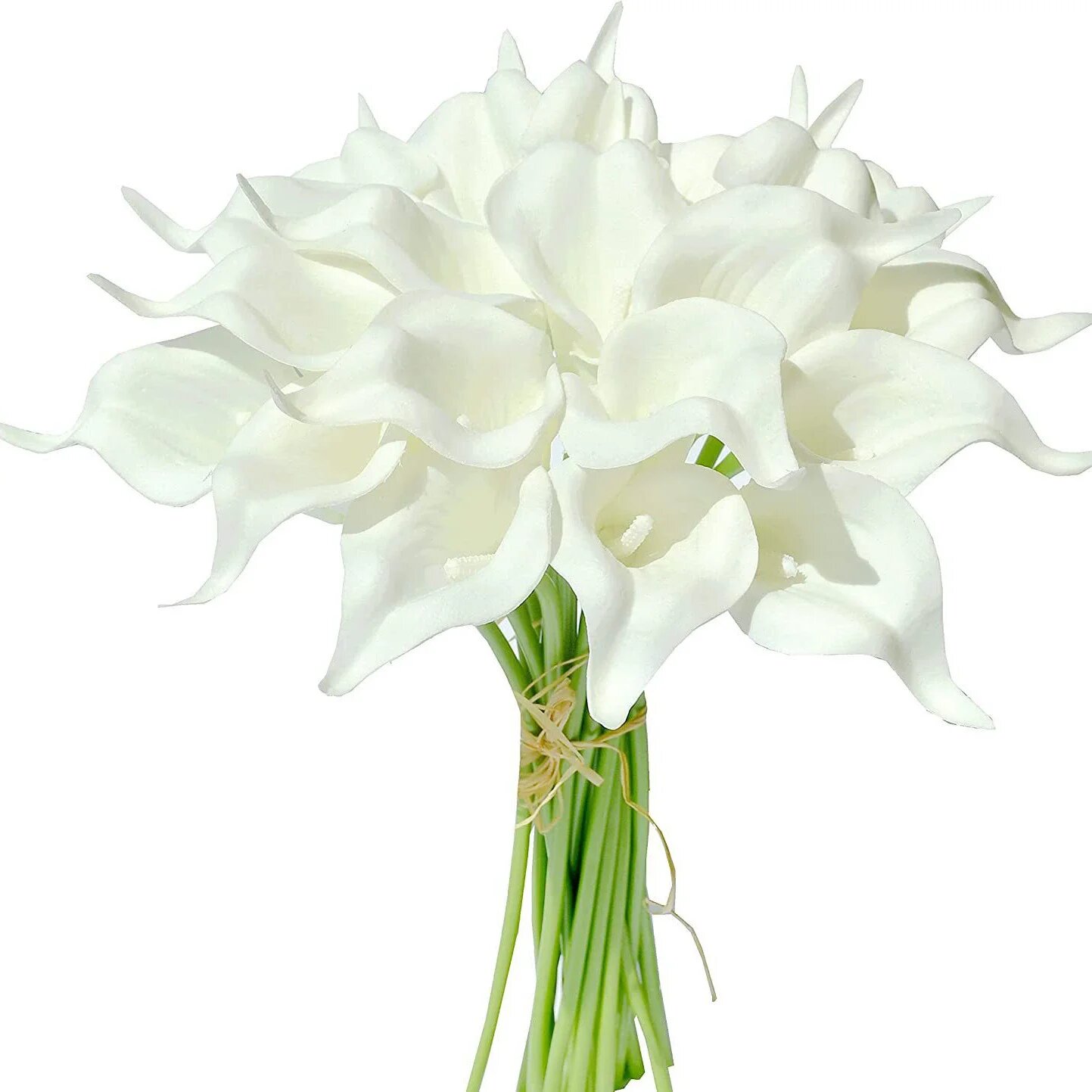 Искусственные белые каллы (5/10 шт.) для декора Белый, 10PCS, WHITE