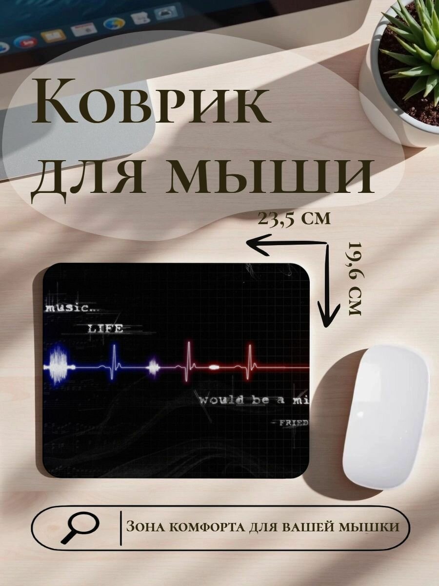Коврик для мыши цитата Ницше