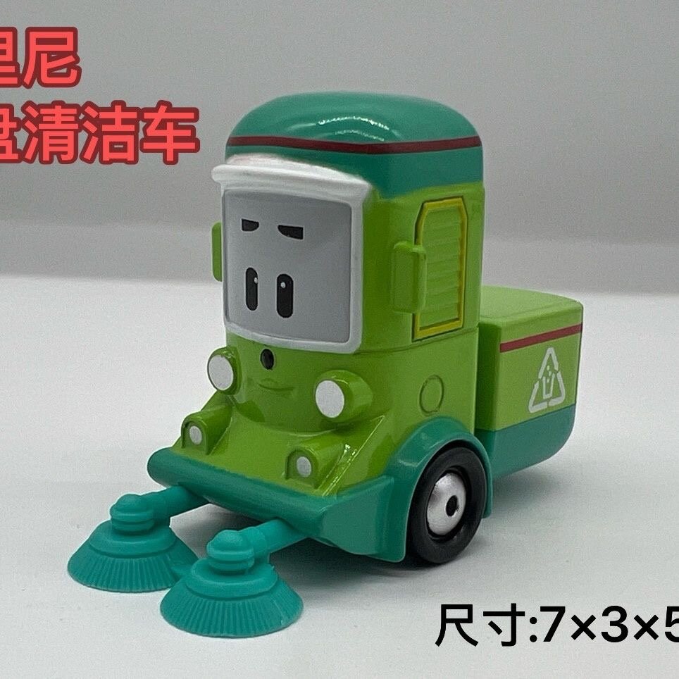 Металлическая машинка Robocar Poli Benny — коллекционная игрушка для детей, подарок на День Рождения и Новый Год
