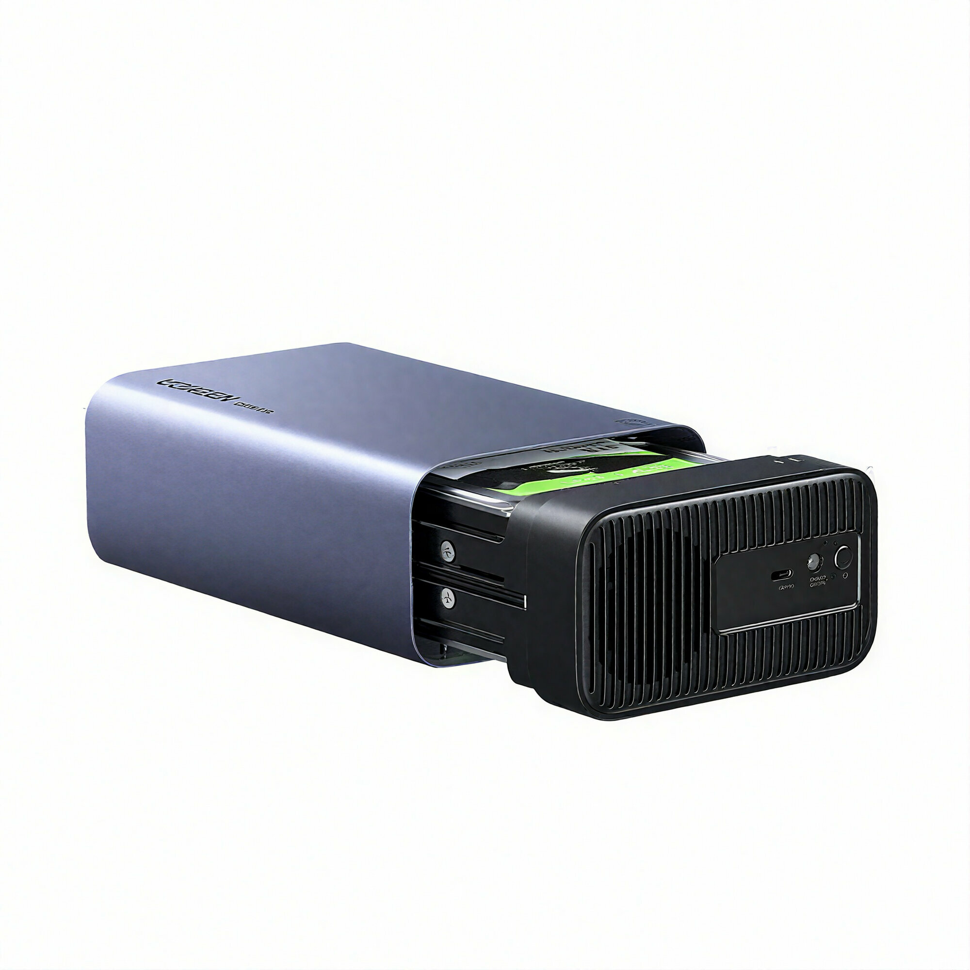 Жёсткодисковый бокс UGreen, на 2 жёстких диска, USB 3.0, RAID
