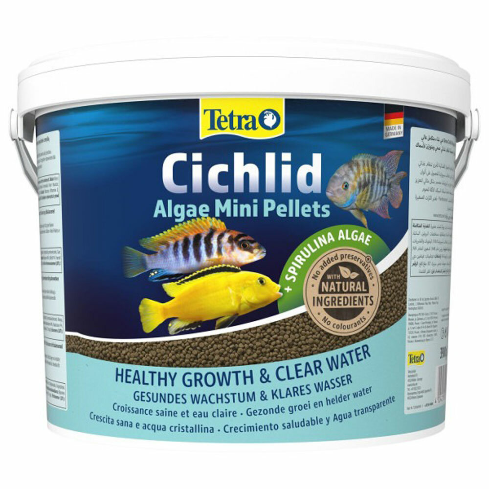 Корм для рыб Tetra гранулы для цихлид cichlid algae mini 10л 201408