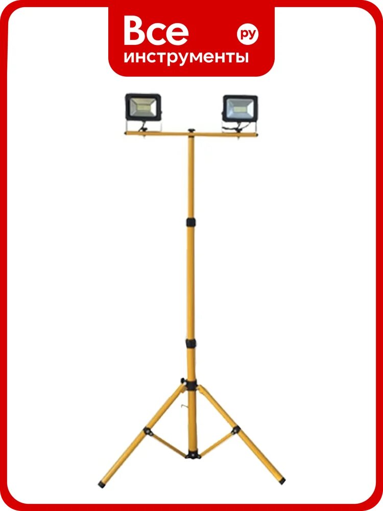 Прожектор, FL-LED, FL-LED Light-PAD STAND 2x30W Grey 4200К 6000Лм 2x30Вт AC220-240В 72-165x60x60см 2700г-2 x На стойке
