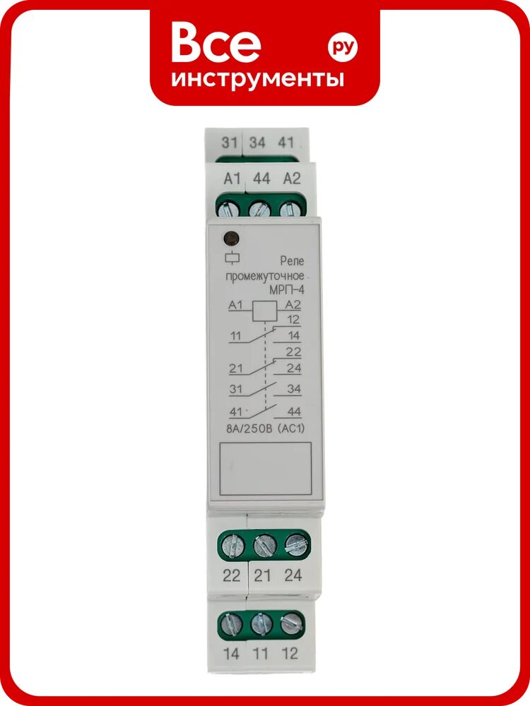 Реле промежуточное Меандр МРП-4 ACDC230В УХЛ4 A8302-16935314