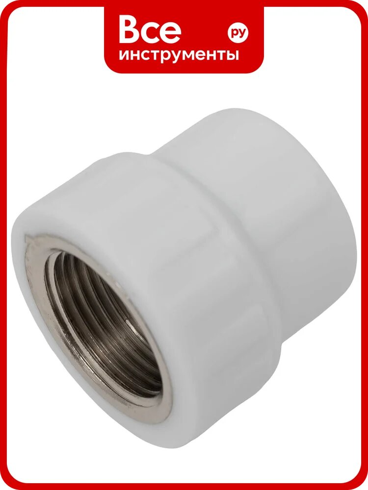 Муфта Gigant GPM-25X34BP, полипропилен, комбинированная, белая, 25x3/4