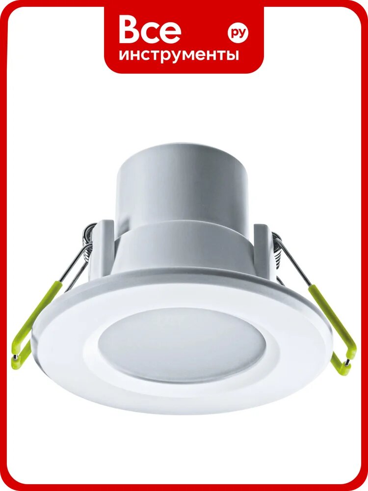 Светильник Navigator NDL-P1-5W-830-WH-LED аналог R50, опаловый полипропиленовый плафон, современный дизайн, защита