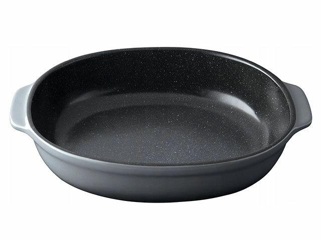 Блюдо для запекания овальное маленькое BergHOFF Gem grey, 33,5 x 24 x 7,5 см