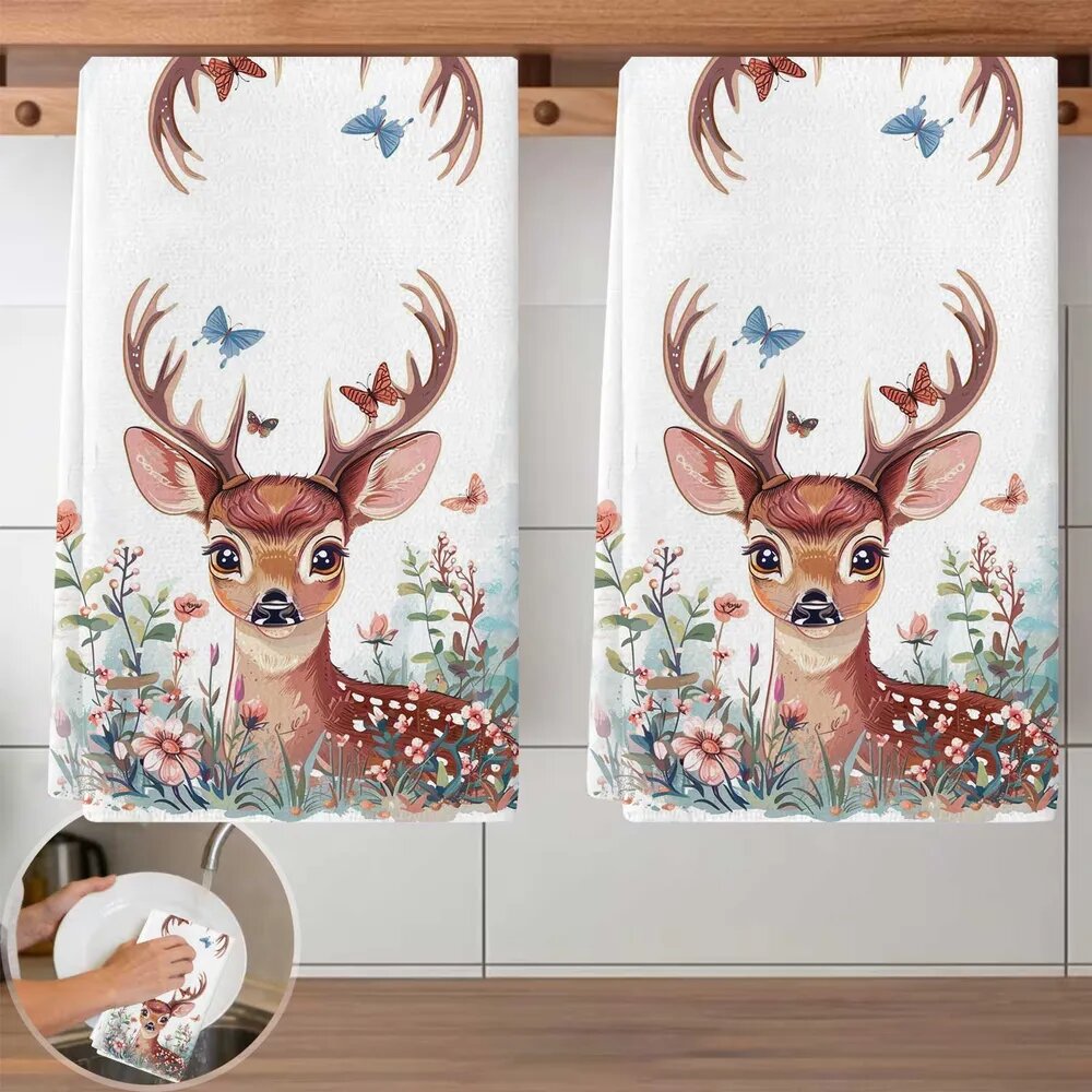 Полотенце кухонное кухонная тряпка, Велюровая фактура, 40x60, 2шт